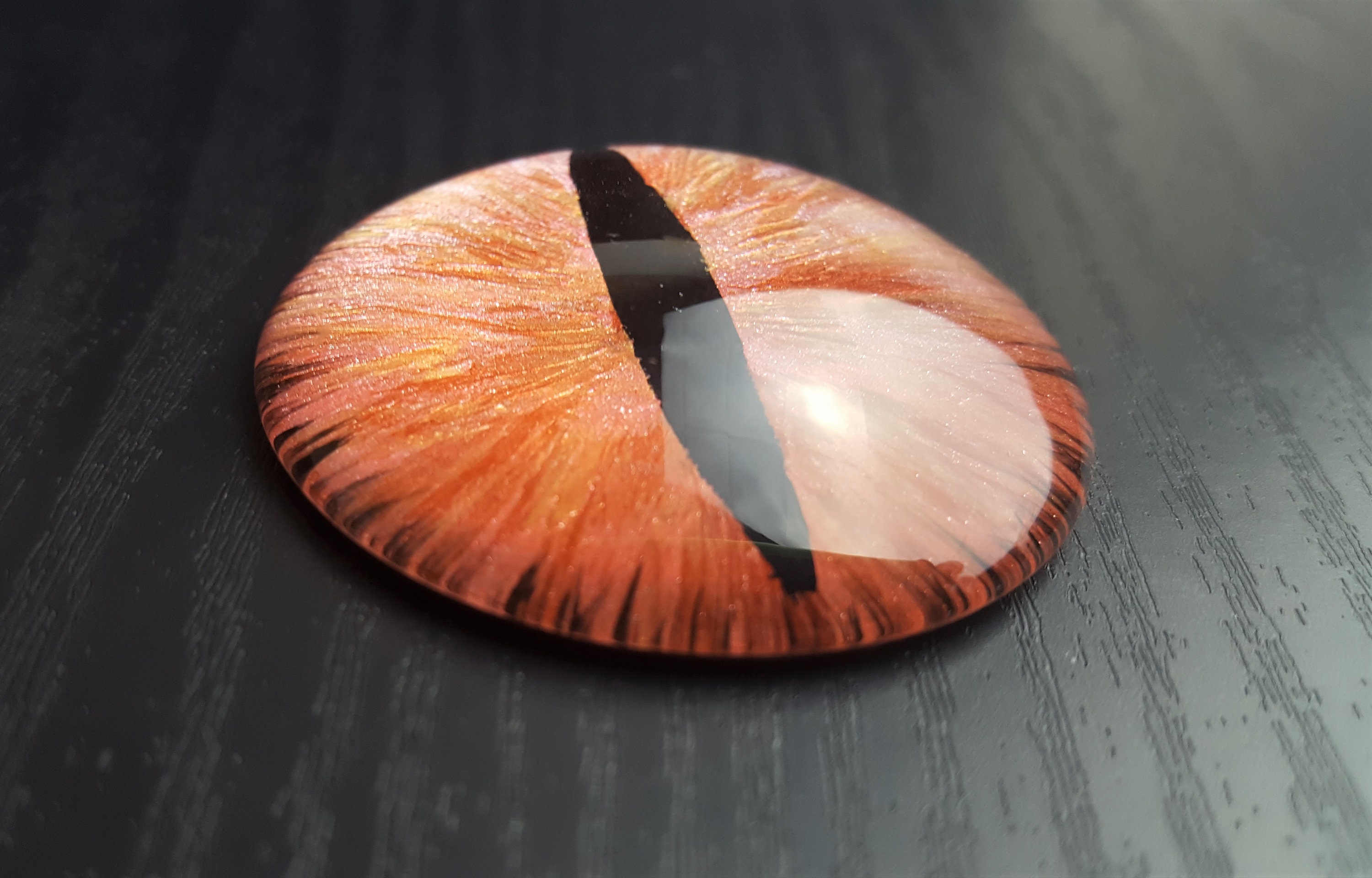50mm Orange Pink Dragon Eye for Cosplay or LARP | Etsy
