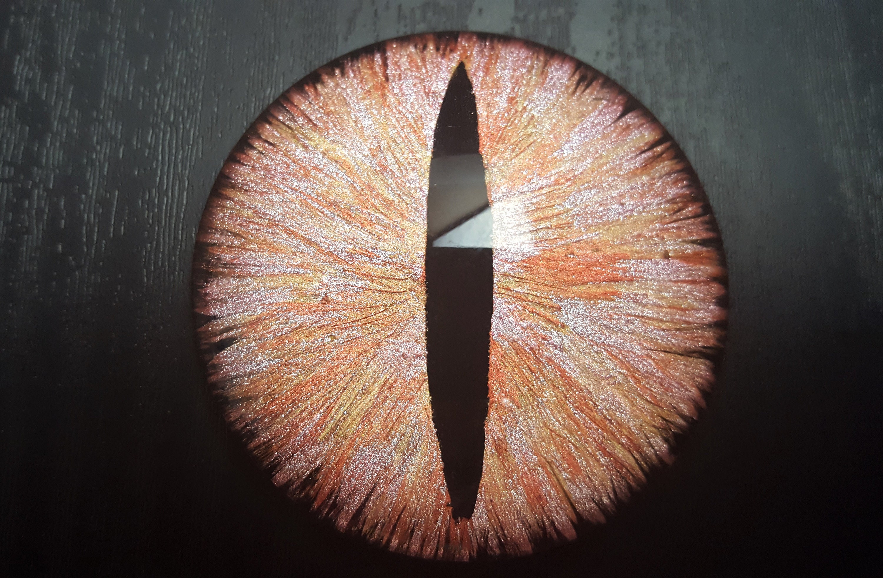 50mm Orange Pink Dragon Eye for Cosplay or LARP | Etsy