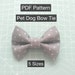 Sewing PDF Pattern Pet Dog Bow Tie 5 Sizes Tutorials Instant Download ...