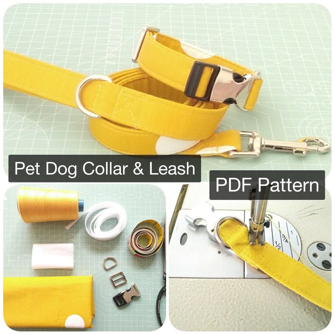 PDF Sewing Pattern Tutorials Instructions Pet Dog Collar Leash Instant ...