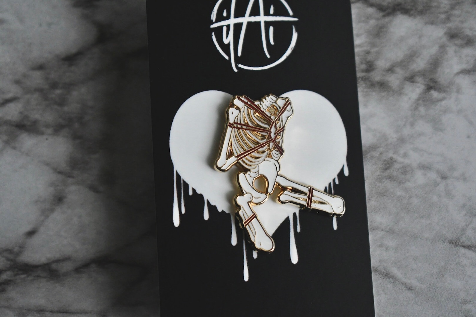 Lewd Shibari Skeleton Gold Enamel Bondage Pins - Etsy