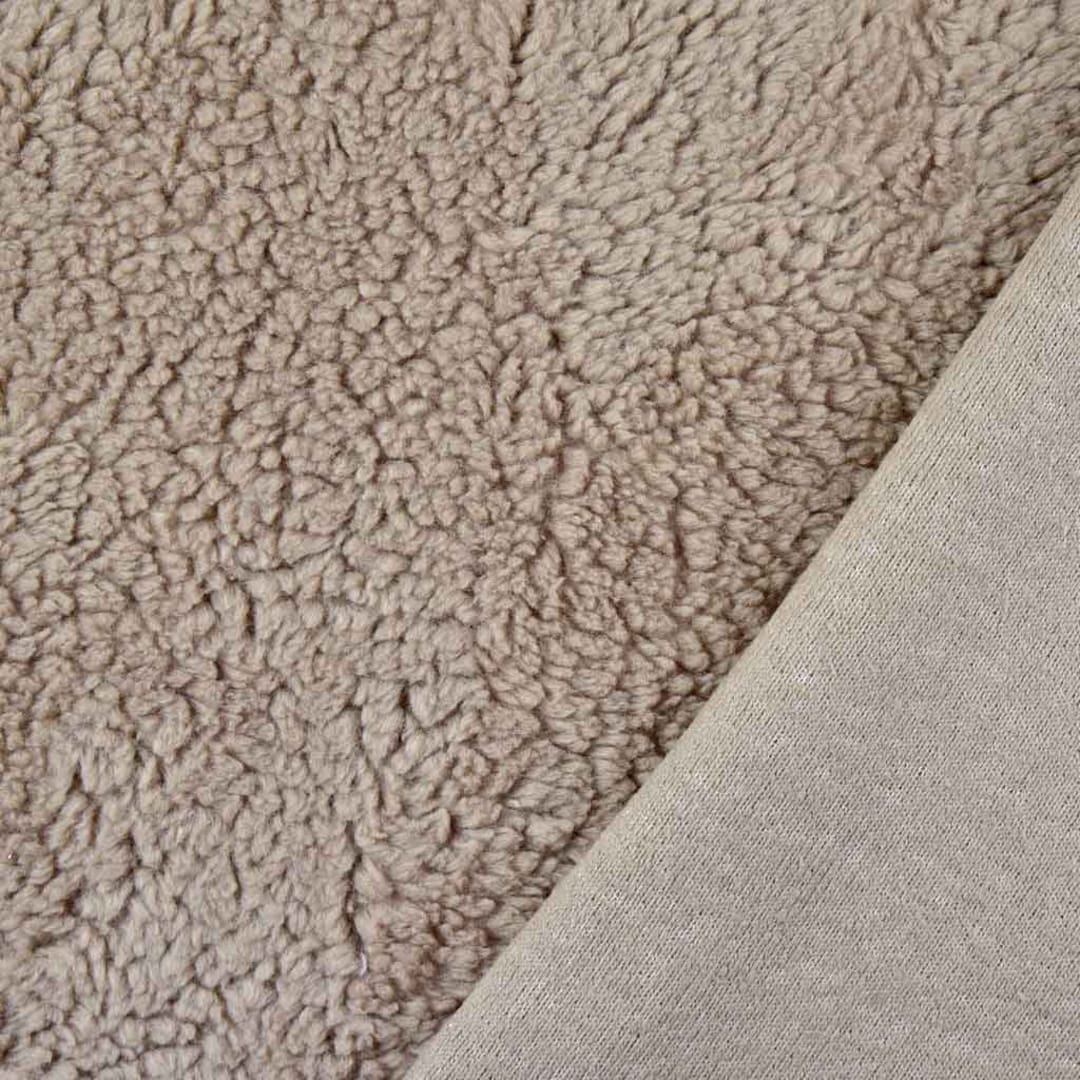 Teddyfleece Teddyfell aus Baumwolle, hellbraun - Etsy.de