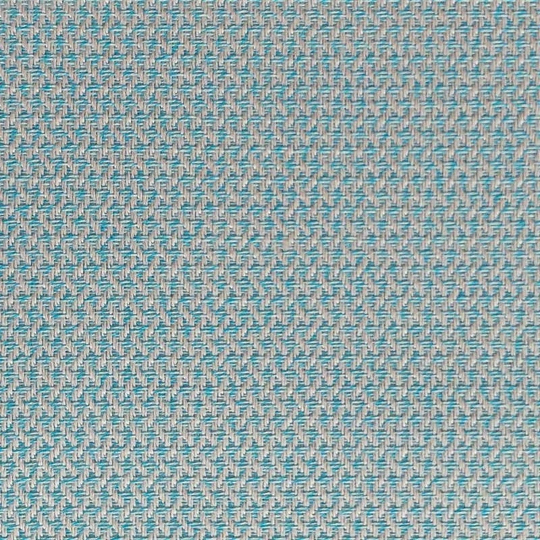 Outdoorstoff Teflon Kreuzmuster Weave, Türkis Natur - Etsy