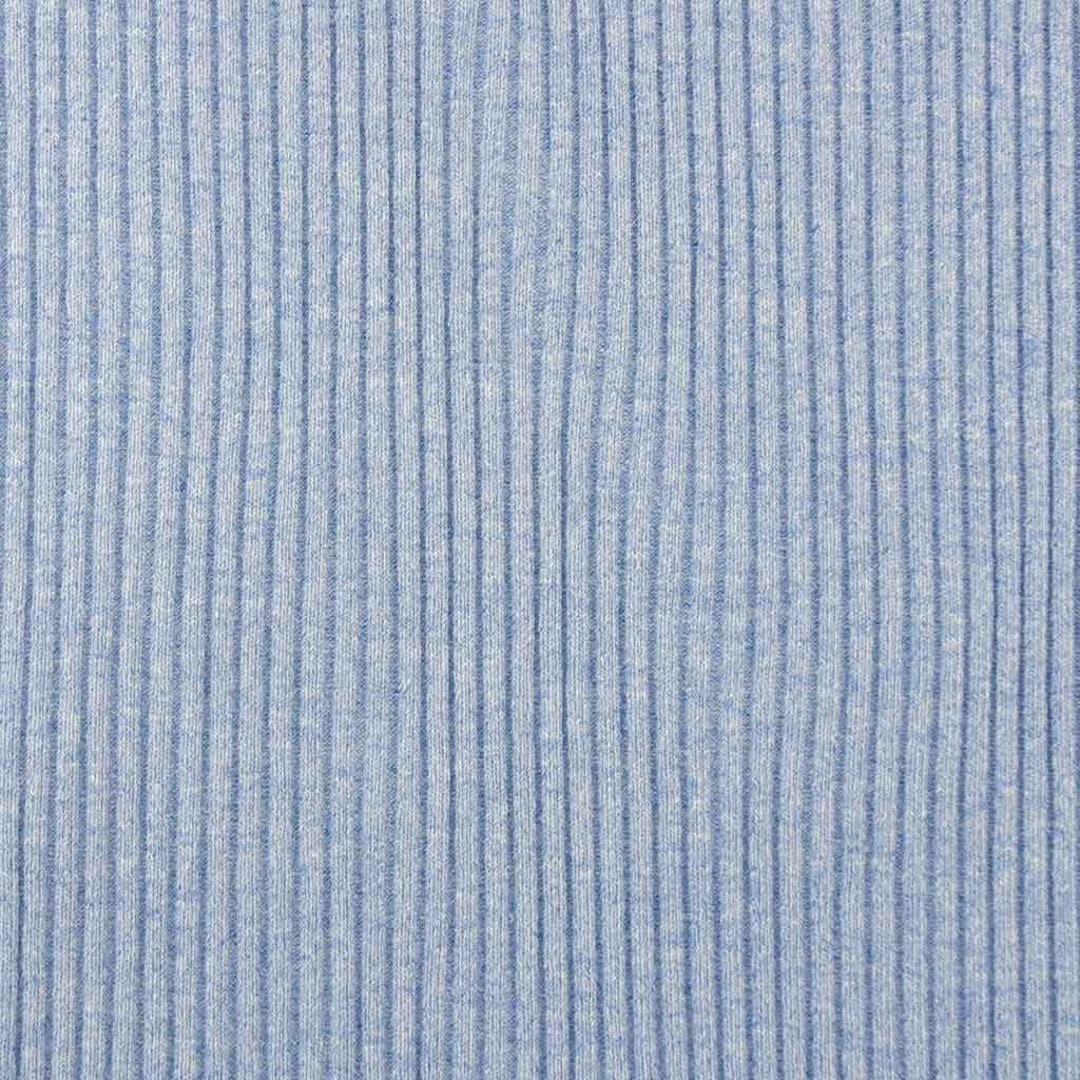 Bündchenstoff Gerippt Hipster-beanie Stoff, Hell Jeansblau Meliert ...