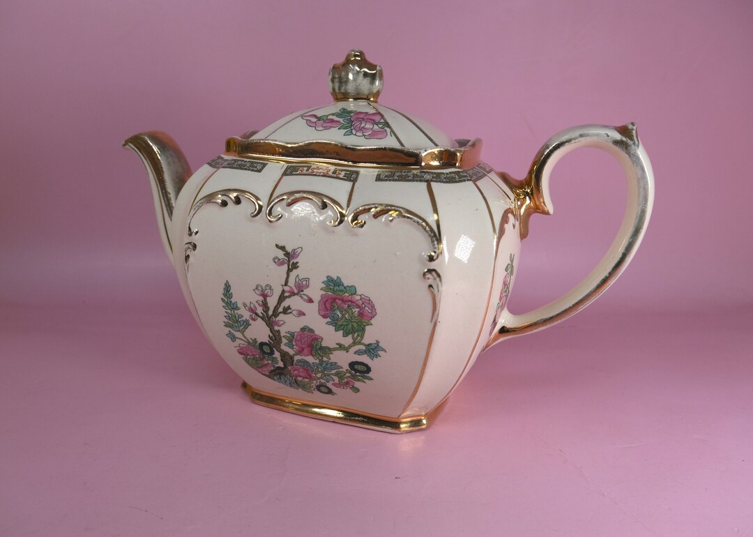 Sadler Cube Teapot, Rare Sadler Teapot, - Etsy