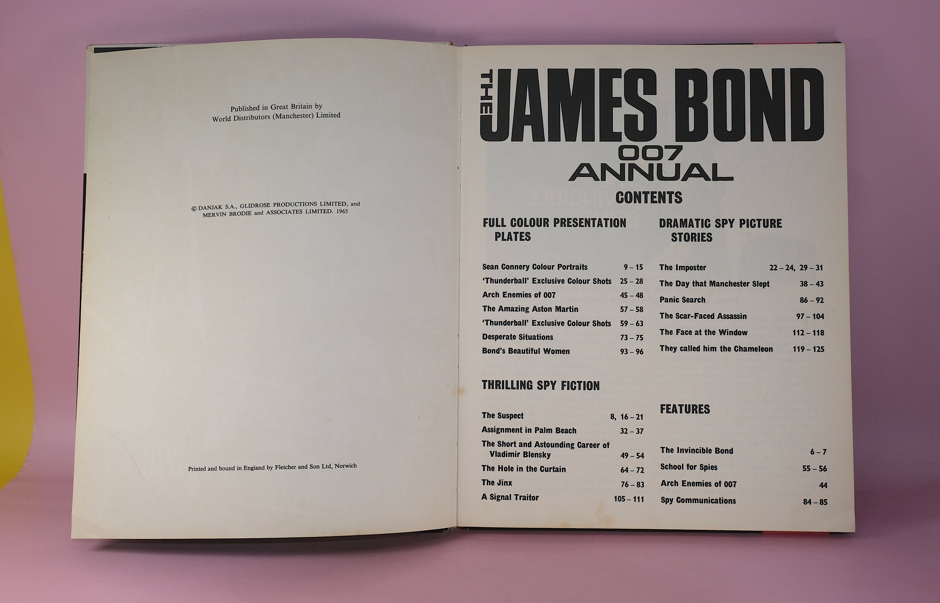 Vintage James Bond Annual 1965 James Bond Memorabilia - Etsy