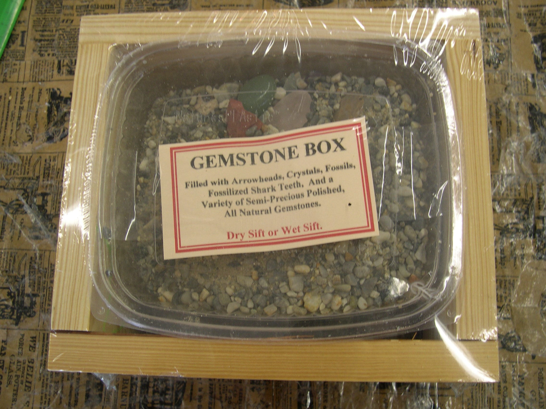 Gemstone Mine Kit, Sifter Box, Mining, Arrowhead, Quartz Crystal ...