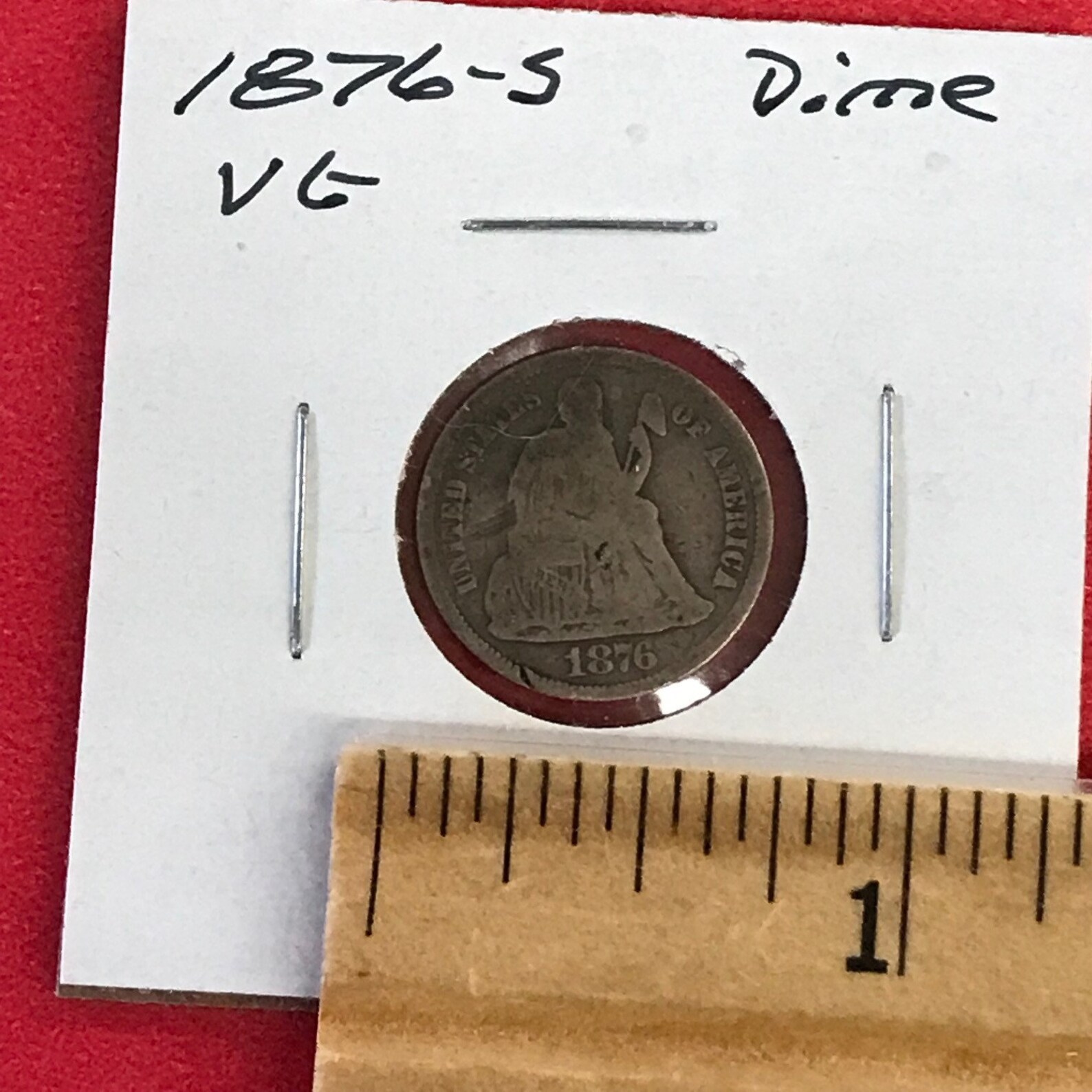 Antique 1876 Dime Coin S Dime Silver United States 90% - Etsy