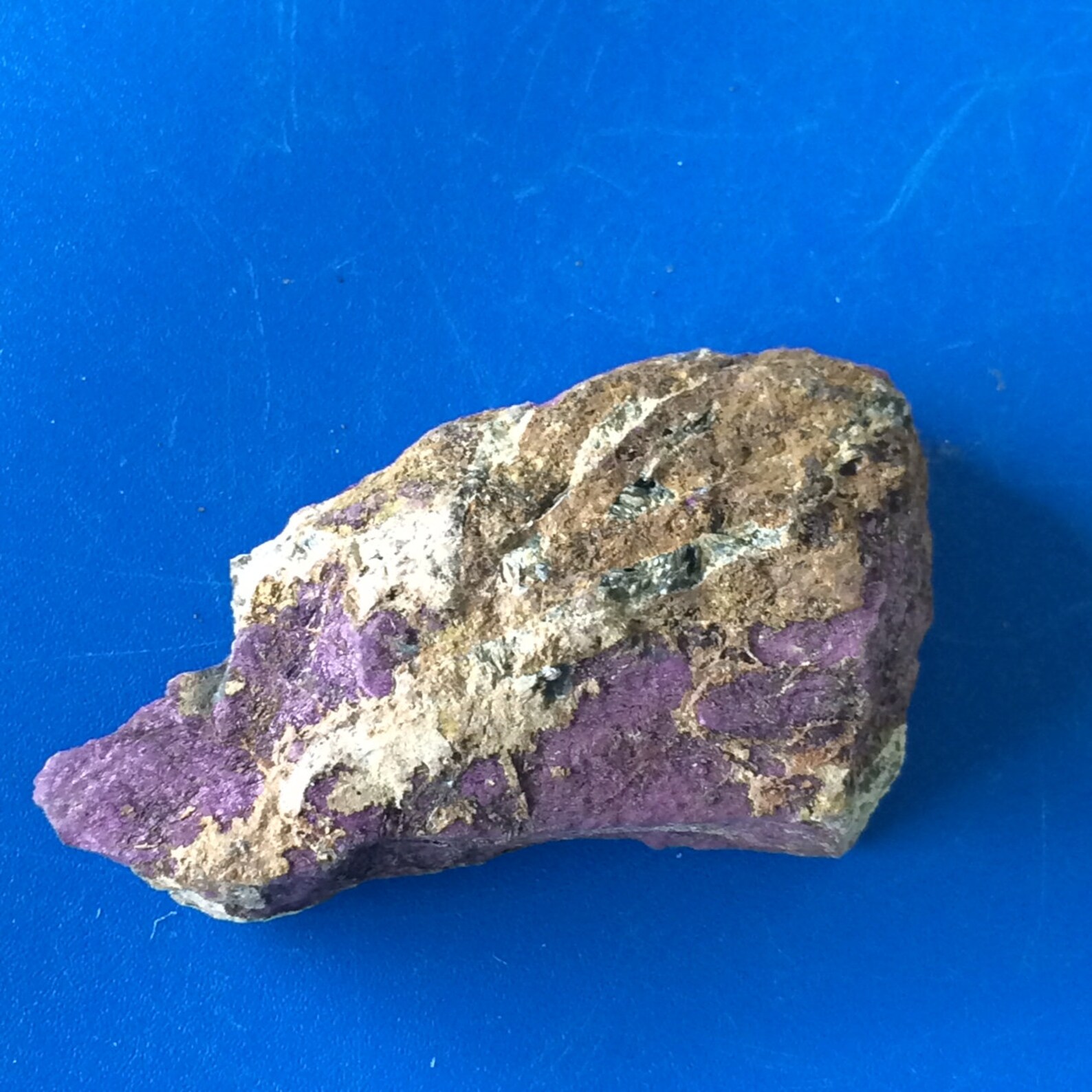 Natural, Shiny, Purpurite, Display Specimen, 18 Grams, 1.75", Purple ...