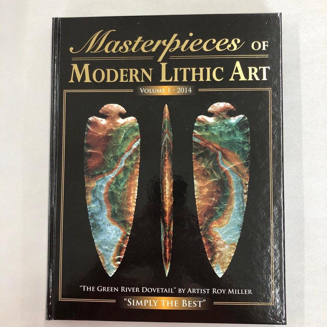 New, Book, Masterpieces of Modern Lithic Art, 2014, Arrowhead, Spear ...