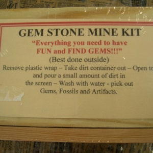 Gemstone Mine Kit, Sifter Box, Mining, Arrowhead, Quartz Crystal ...