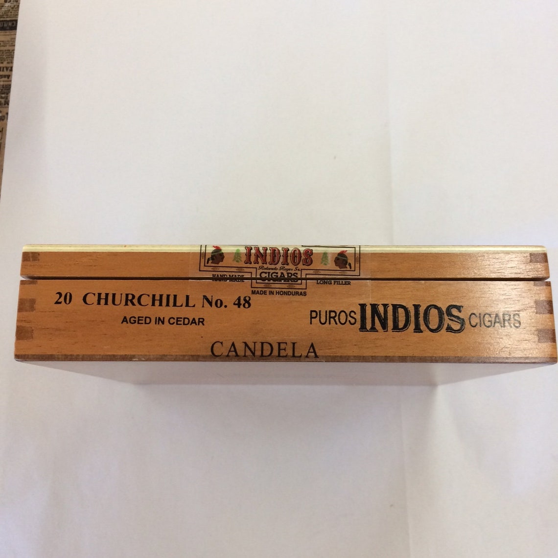 Cigar Box Vintage Wooden Wood Cigar Box Indios Cigar Box | Etsy