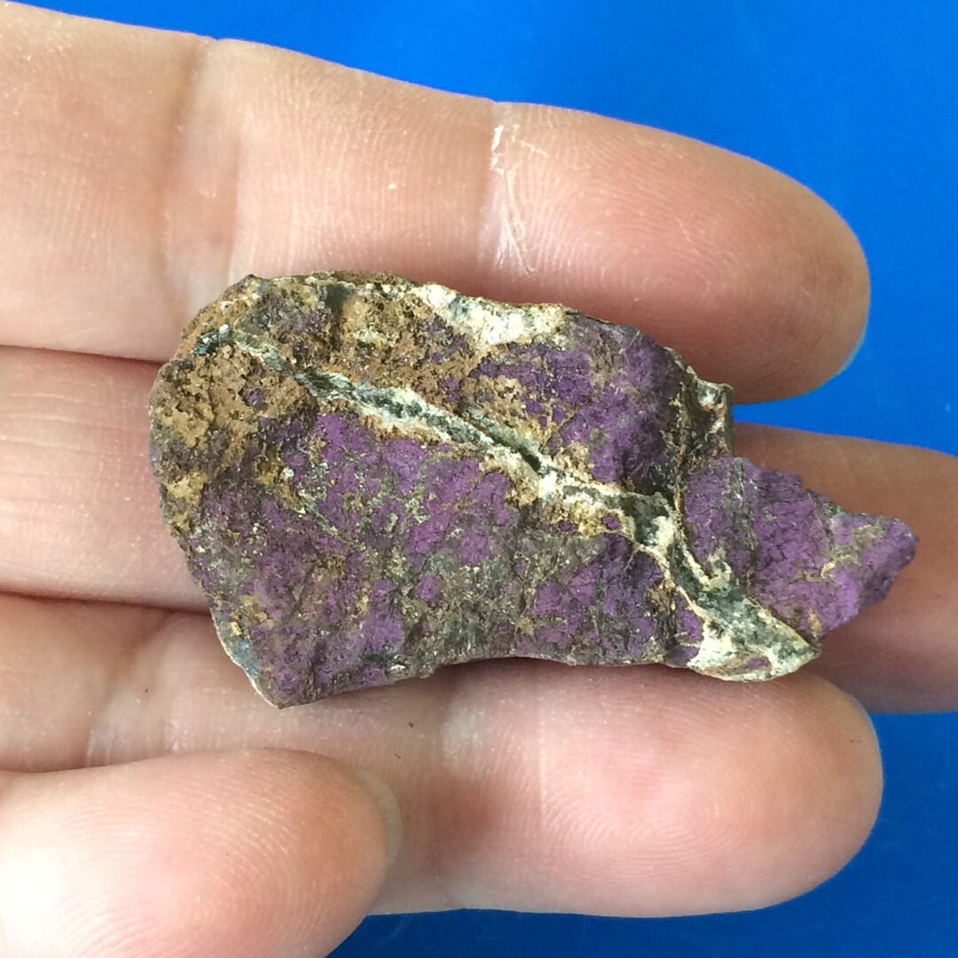 Natural, Shiny, Purpurite, Display Specimen, 18 Grams, 1.75", Purple ...