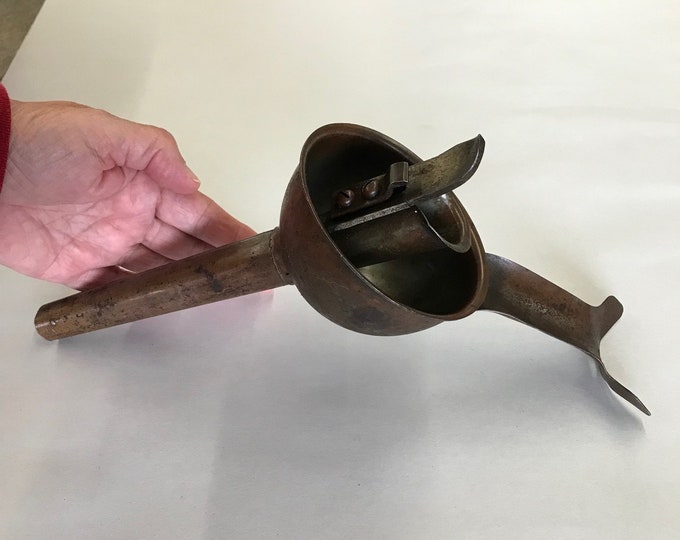 Vintage, Oil Can, Funnel, Brass, Oil Can Funnel, Automotive, Vintage ...