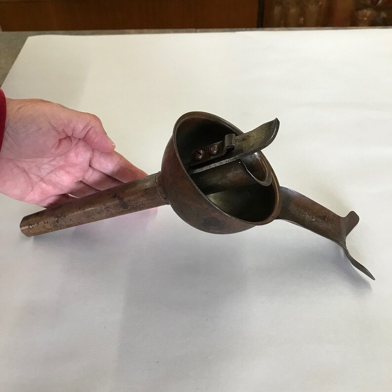 Vintage Oil Can Funnel Brass Oil Can Funnel Automotive - Etsy