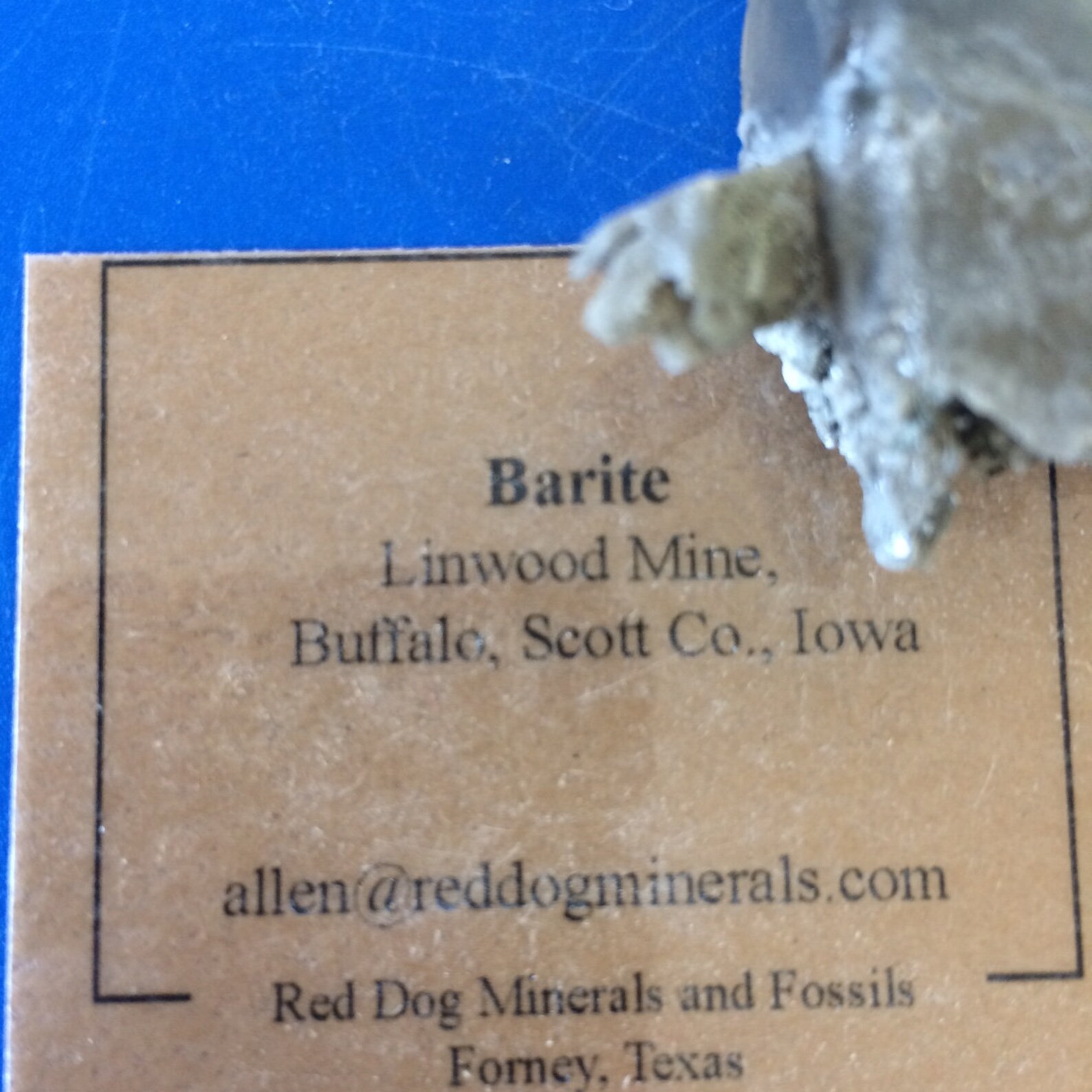 Clear Barite Linwood Mine Iowa Barite Barite Display | Etsy