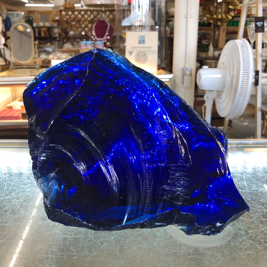 Cobalt Blue 6.5# Aquarium Rock Slag Glass Cullet Sorcerer Stone ...