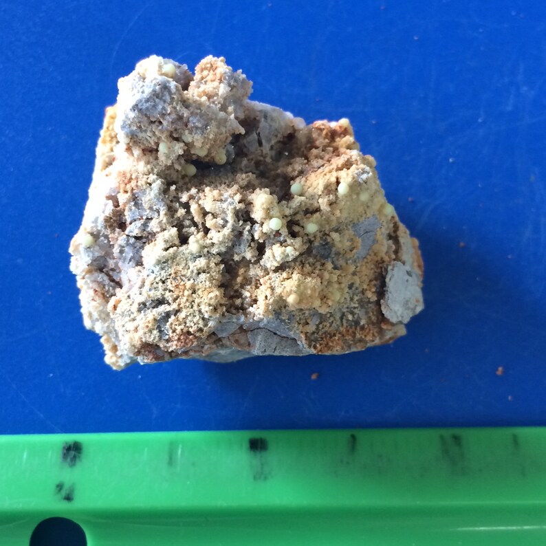 Planerite Display Specimen Green Yellow Crystals Arkansas | Etsy