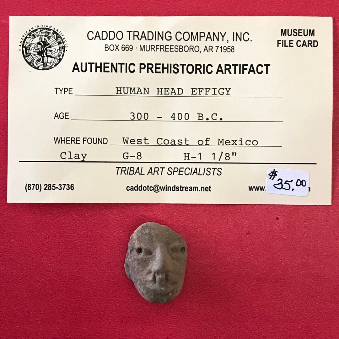 6464, Human Head, Effigy, Arrowhead, Indian, Artifact, Mexico, Native ...