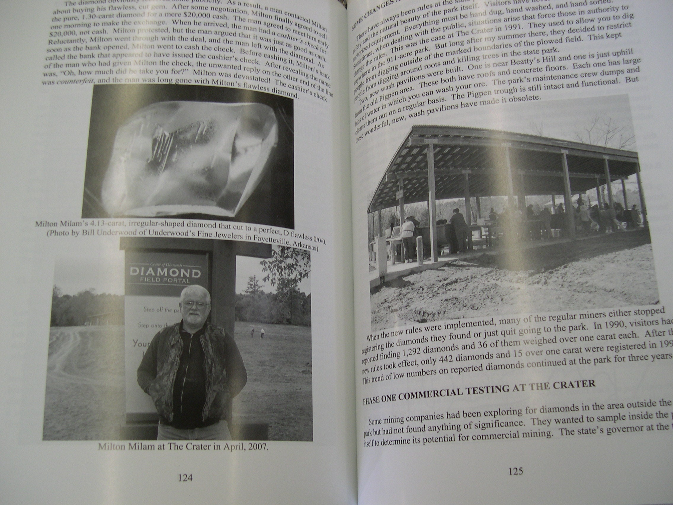 Out of Print, Book, Genuine Diamonds Found in Arkansas, Crater of ...
