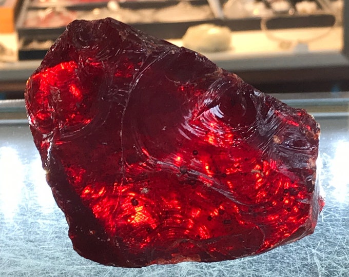 Blood Red, 12.5 Oz, Aquarium Rock, Garden, Slag Glass Cullet ...