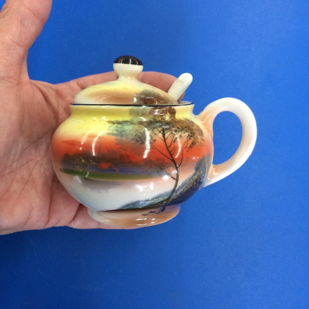 Vintage, Noritake, Noritake Honey Pot, Honey Pot, Sugar Bowl, Vintage ...