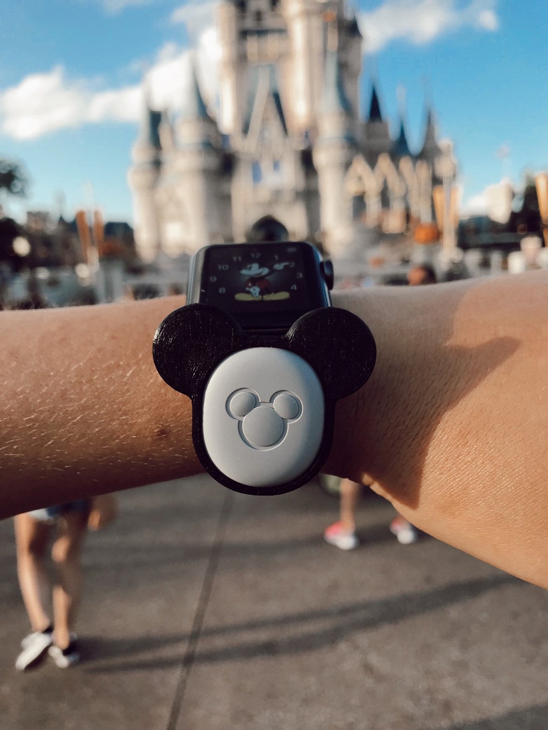 Magicband 2 Puck Holder - Mickey Mouse Ears - 3D Printed Disney ...