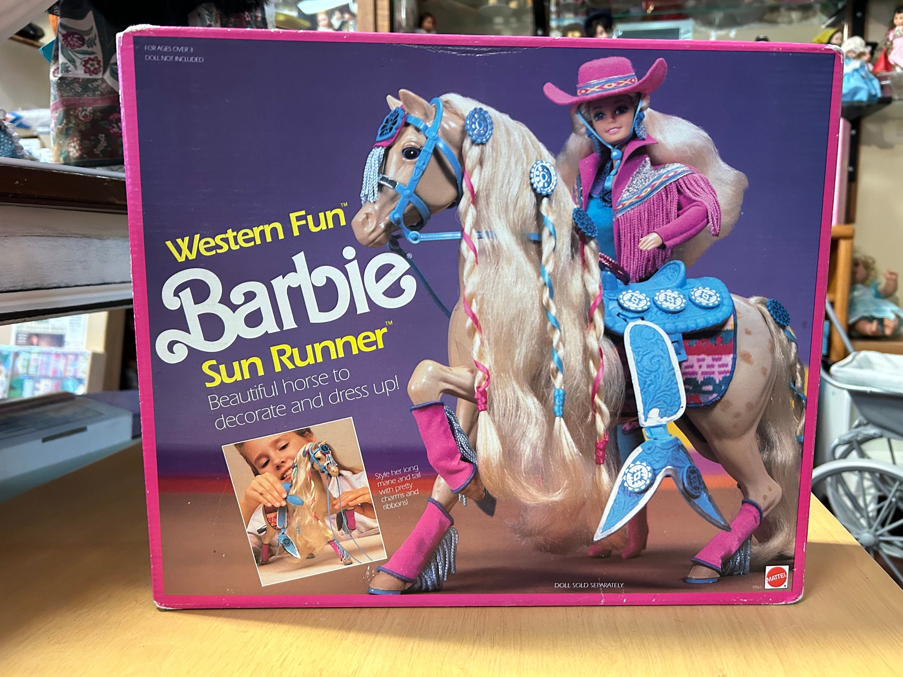 1989 Western Fun Barbie Sun Runner Horse Vintage Barbie Horse Toy - Etsy