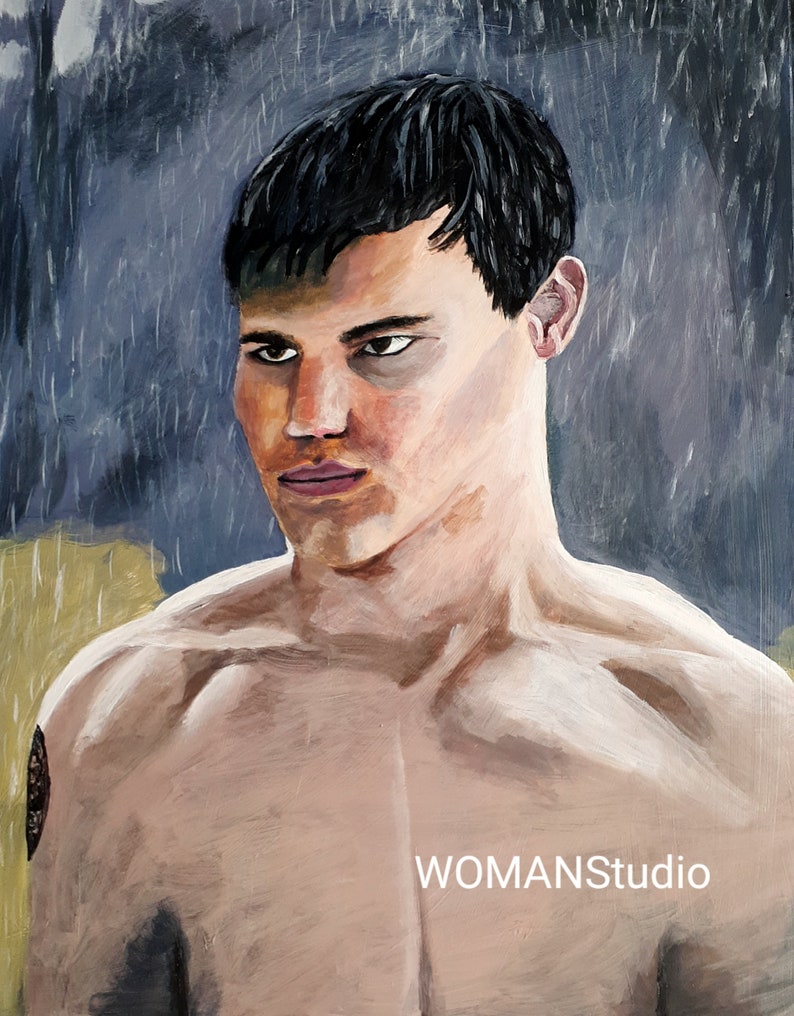 Shirtless Sadboi Rain Scene Jacob Black Taylor Lautner Twilight Saga ...