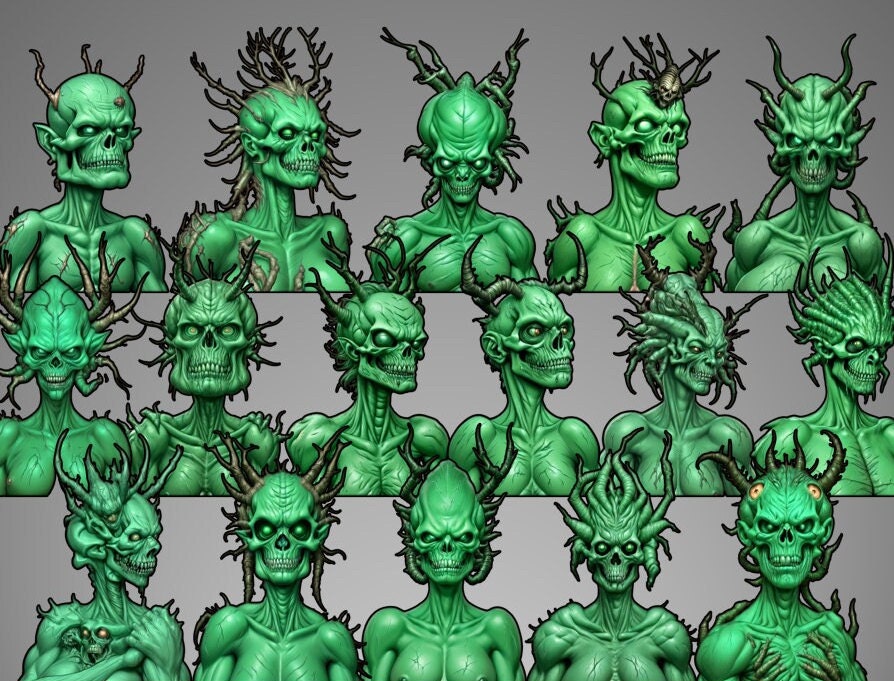 Verdant Revenant the Green Goblin Zombie Mascot Character Stickers - Etsy