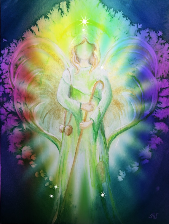 Archangel Raphael Engelbild Jpg. File Digital File Instant - Etsy