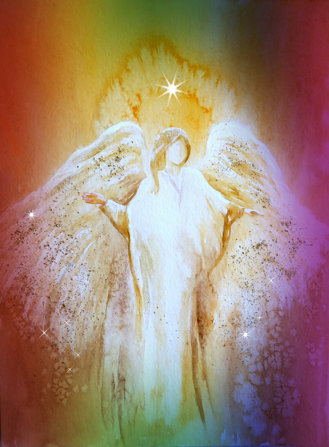 SilwiArtAtelier Engelbilder Dein Schutzengel ist immer bei Dir ...