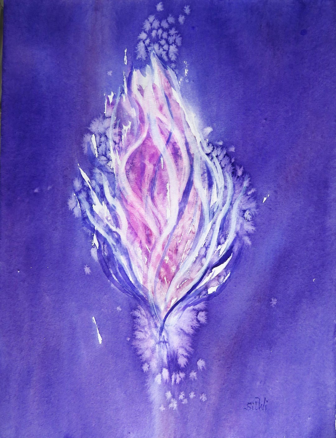 The Violet Flame Digital File Jpg. Download Silwiartatelier Gift Idea ...