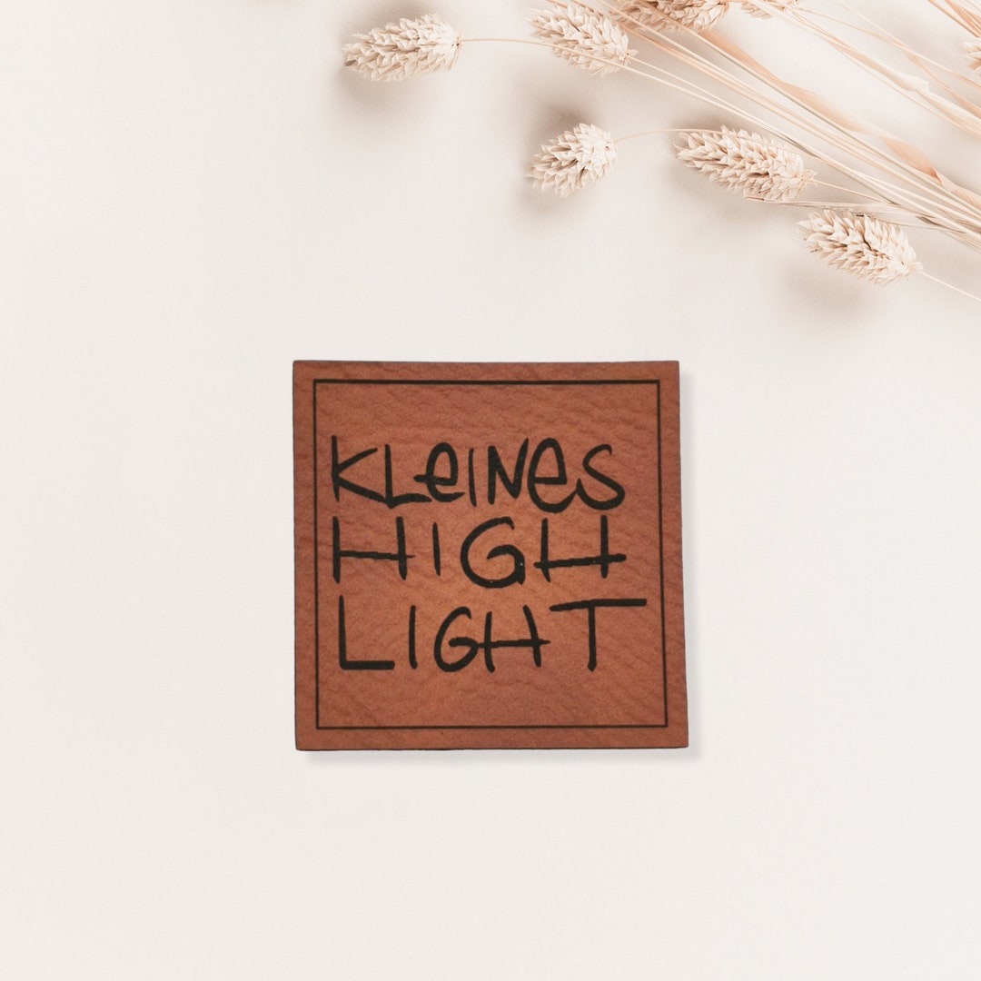 Label Kunstleder KLEINES HIGHLIGHT - Etsy