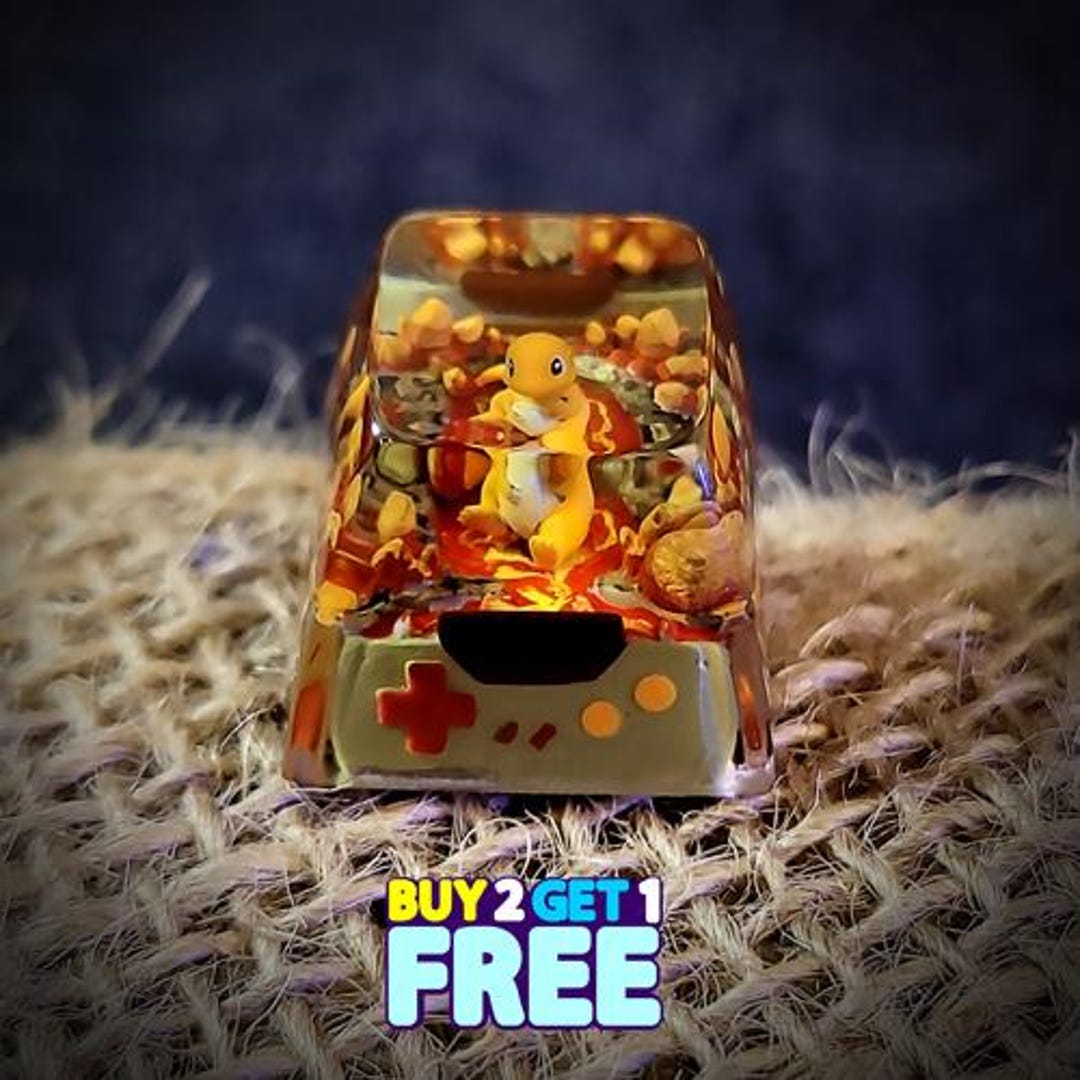 Charmander Pokem.on Keycaps, Pokemon Mechanical Keyboard Buttons ...