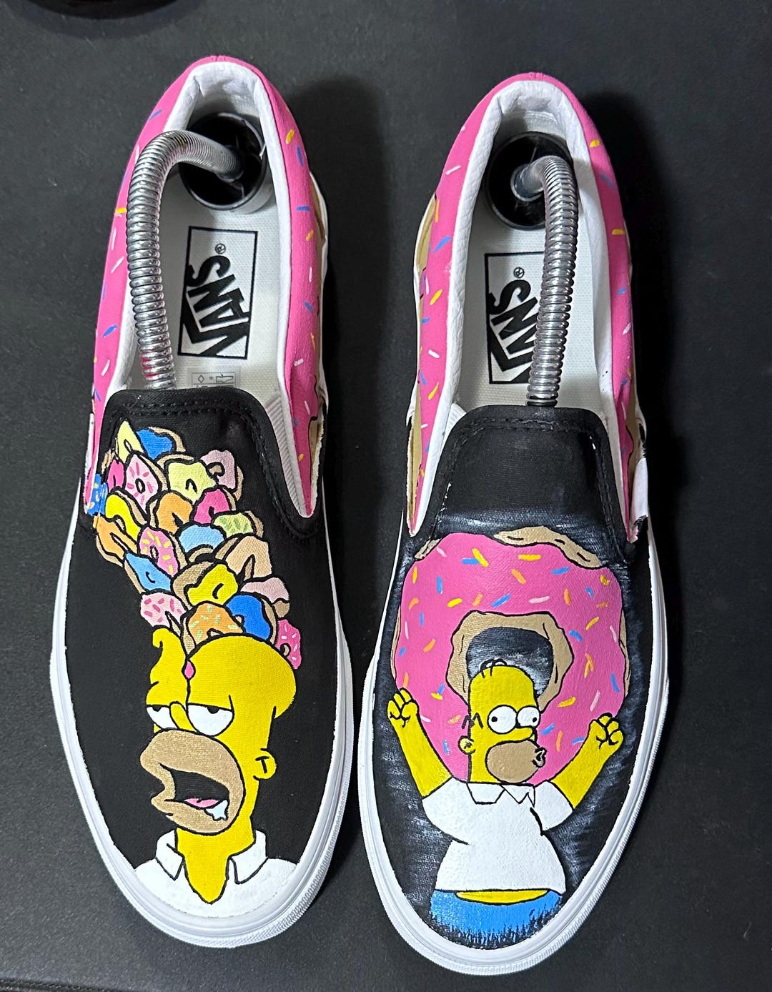 Hand-painted the Simpsons Shoes - Etsy