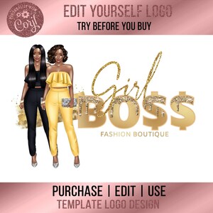 DIY Boutique Logo Clothing Logo Fashion Logo Beauty Logo | Etsy