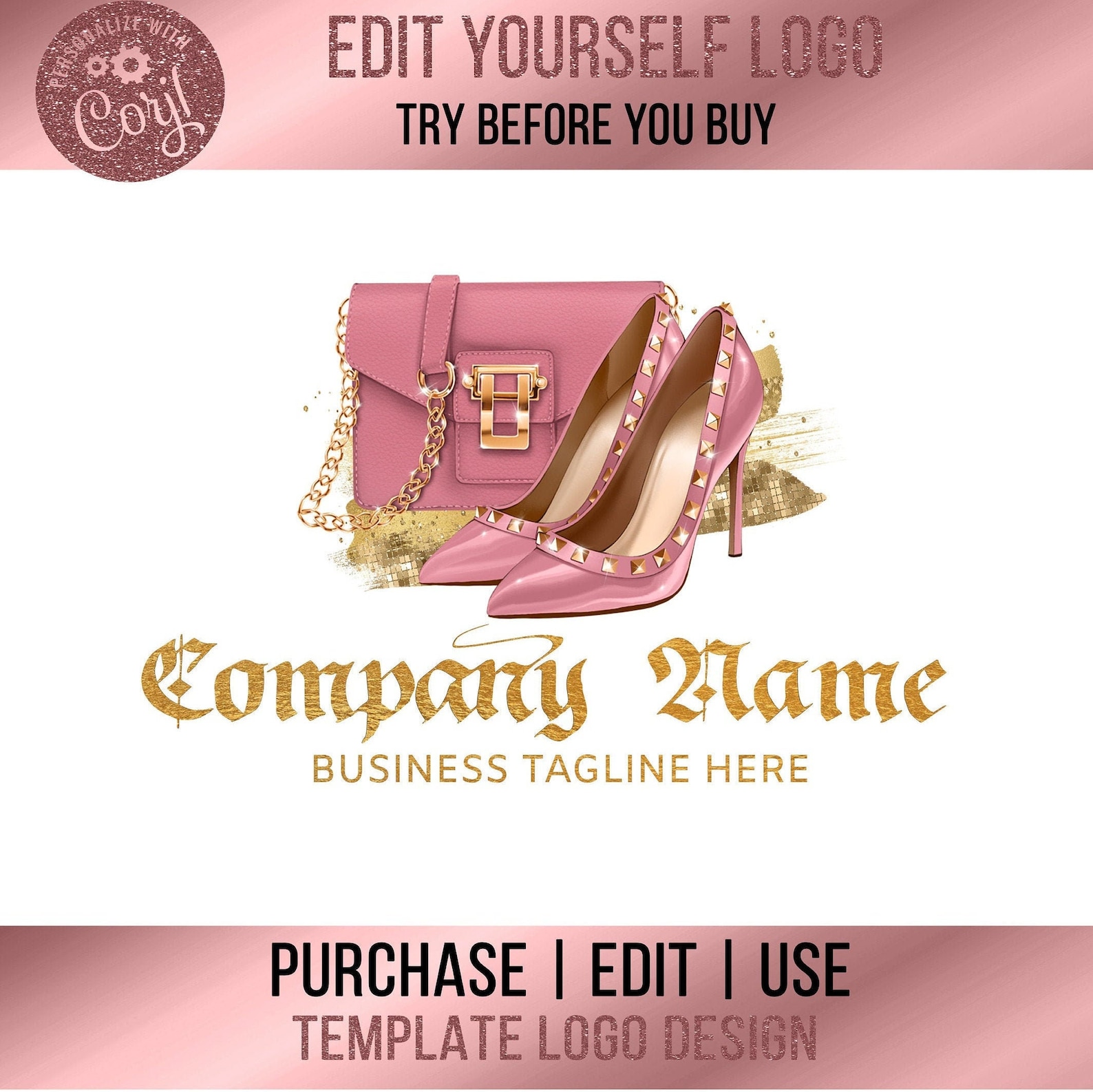 Shoes and Bags Logo Accessories Logo Boutique Logo Fashion - Etsy