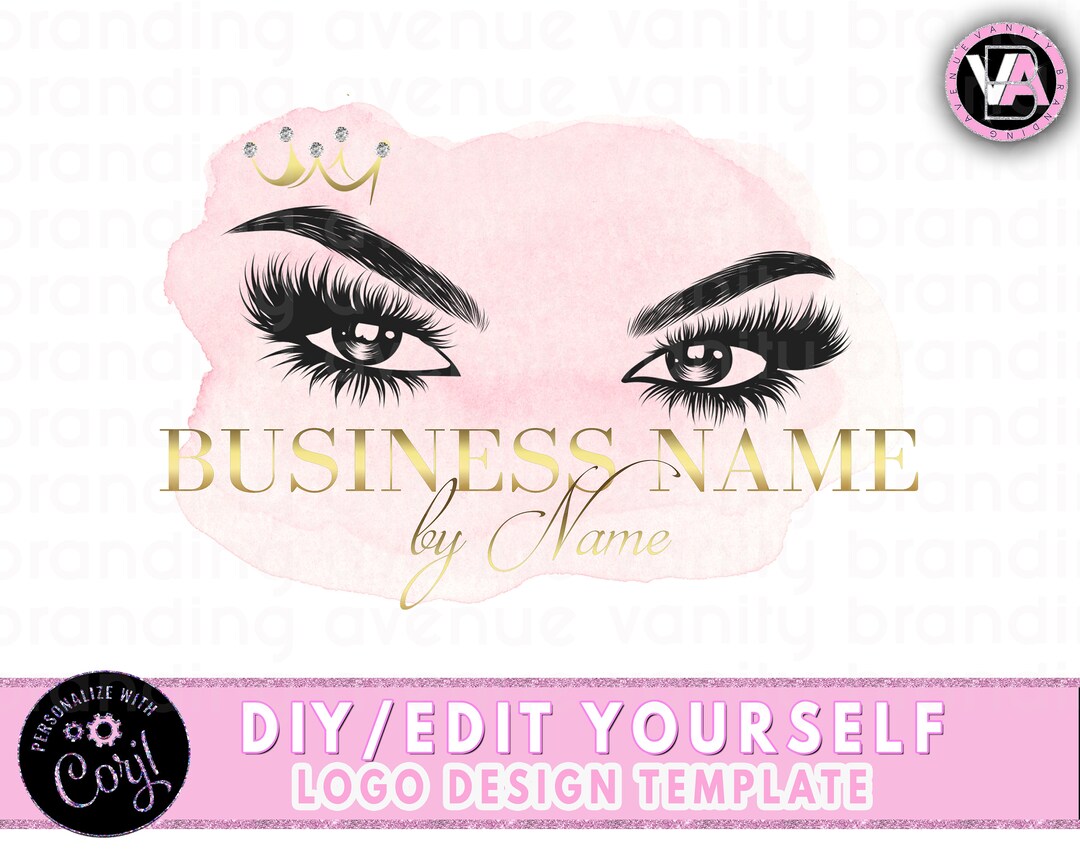 Lash Logo, Lash Tech Logo, Lash Extensions Logo, Brow Logo, Eyelash ...