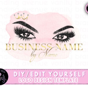Lash Logo, Lash Tech Logo, Lash Extensions Logo, Brow Logo, Eyelash ...