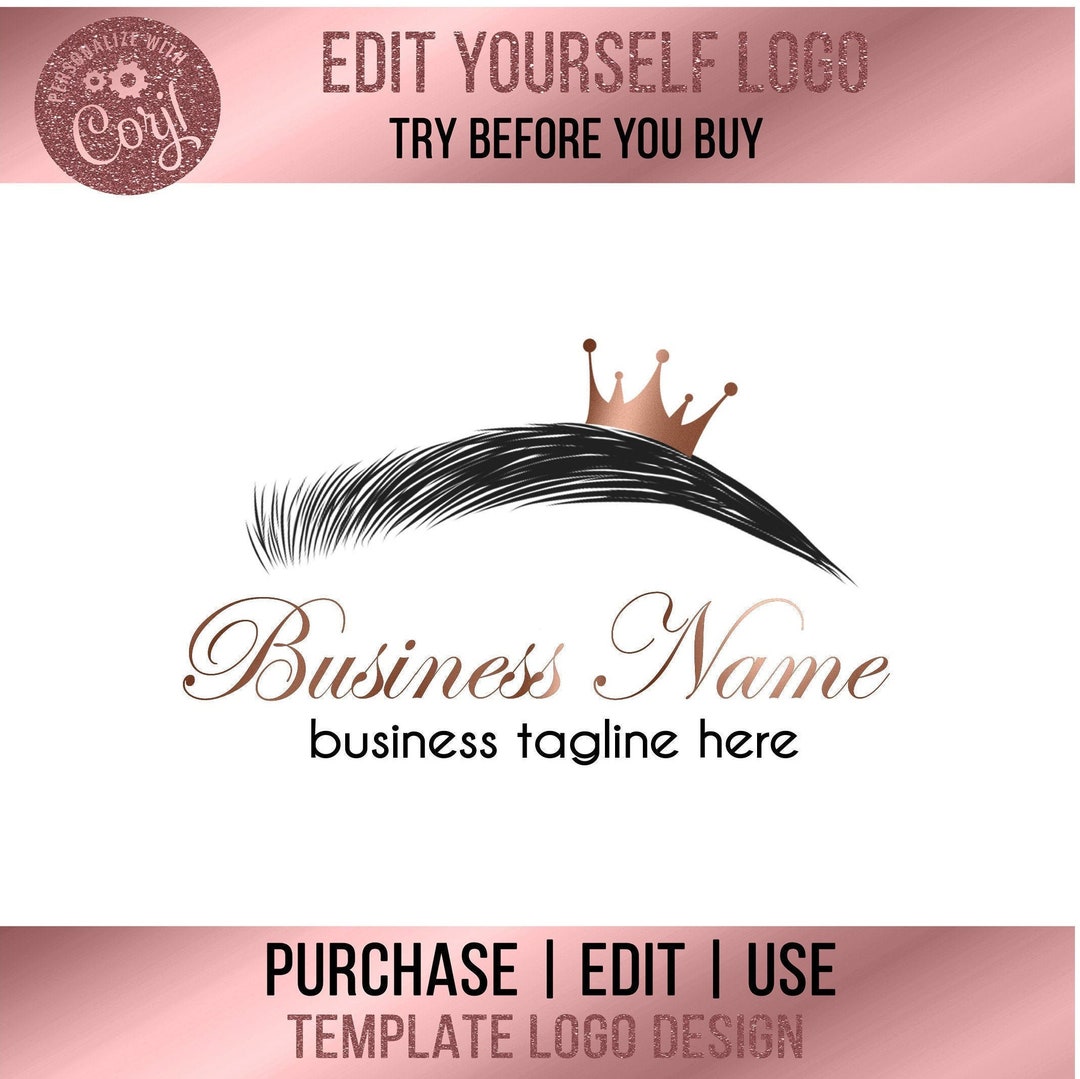 Brows Logo, Microblading Logo, Eyebrows Logo, Makeup Logo, Beauty Logo ...