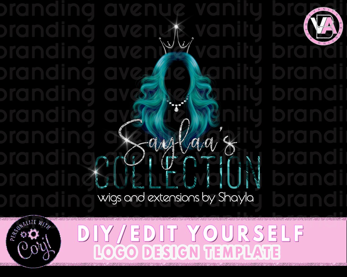 Hair Logo Wigs Logo Logo for Hair Hair Bundles Logo Hair - Etsy