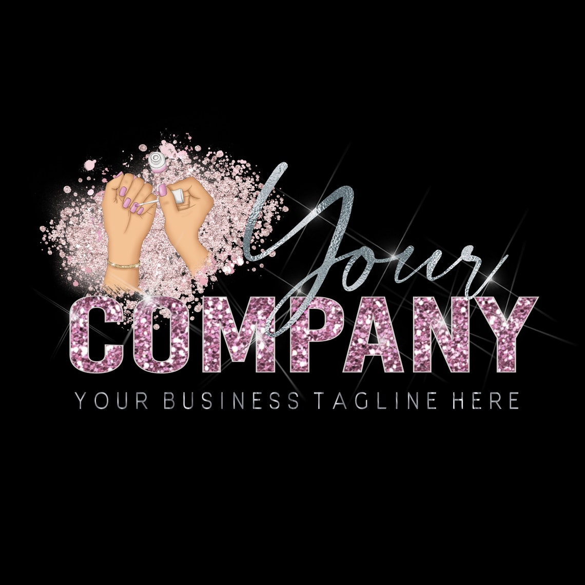 Nails Logo Nail Logo Design Nail Artist Logo Nail Tech | Etsy