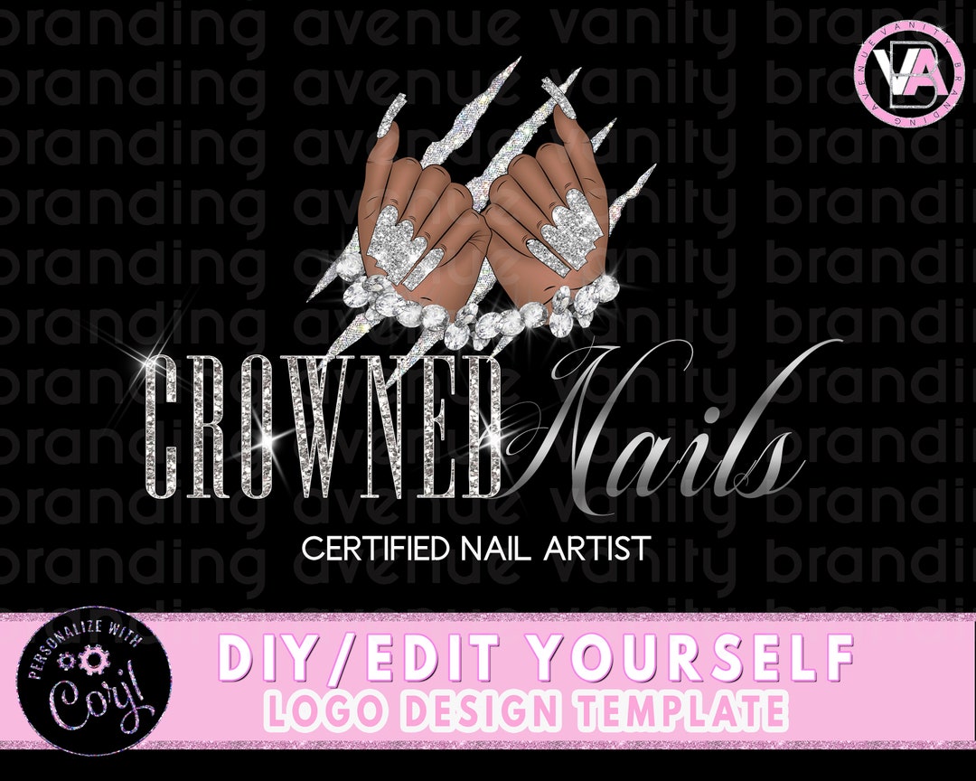 DIY, Nails Logo, Nail Artist Logo, Nail Technician Logo, Nail Tech Logo ...