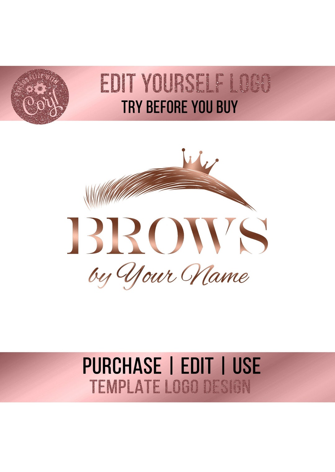 Microblading Logo, Eyebrow Logo, Brows Logo, Permanent Makeup Logo ...