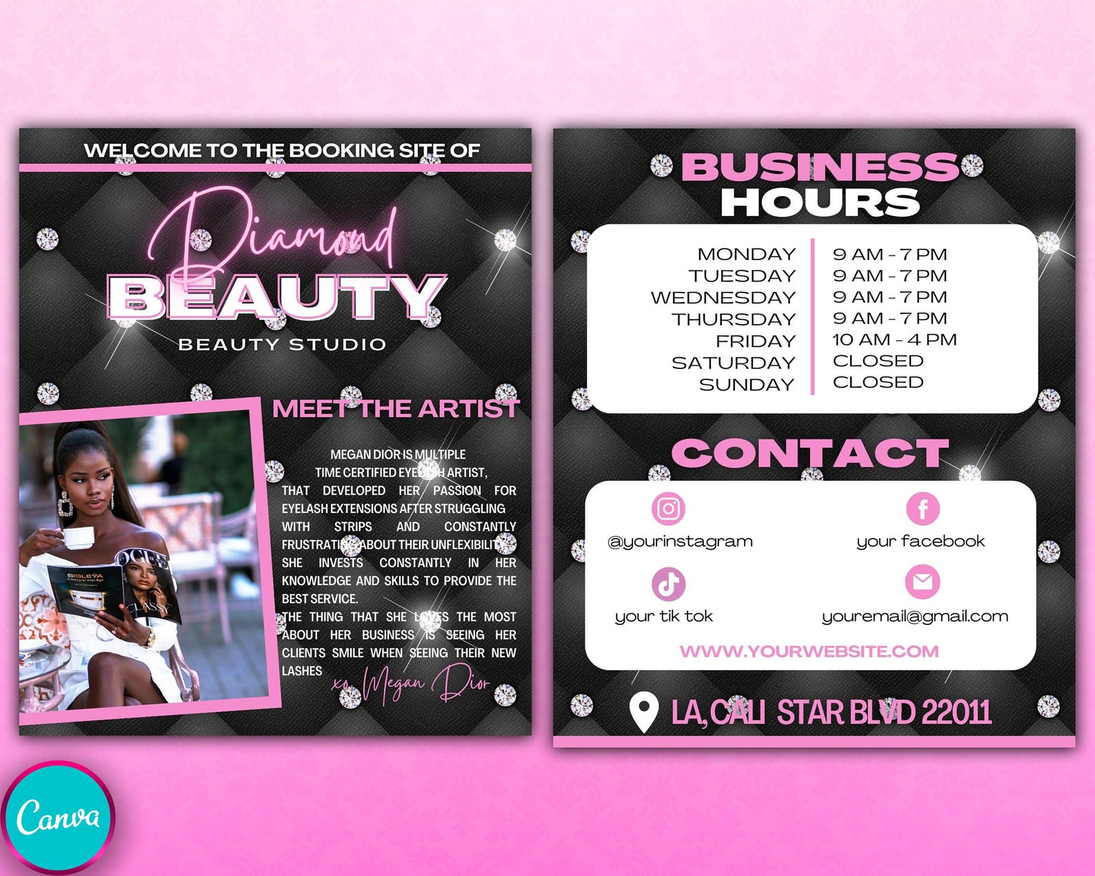 Acuity Scheduling Template Acuity Site Template Makeup - Etsy