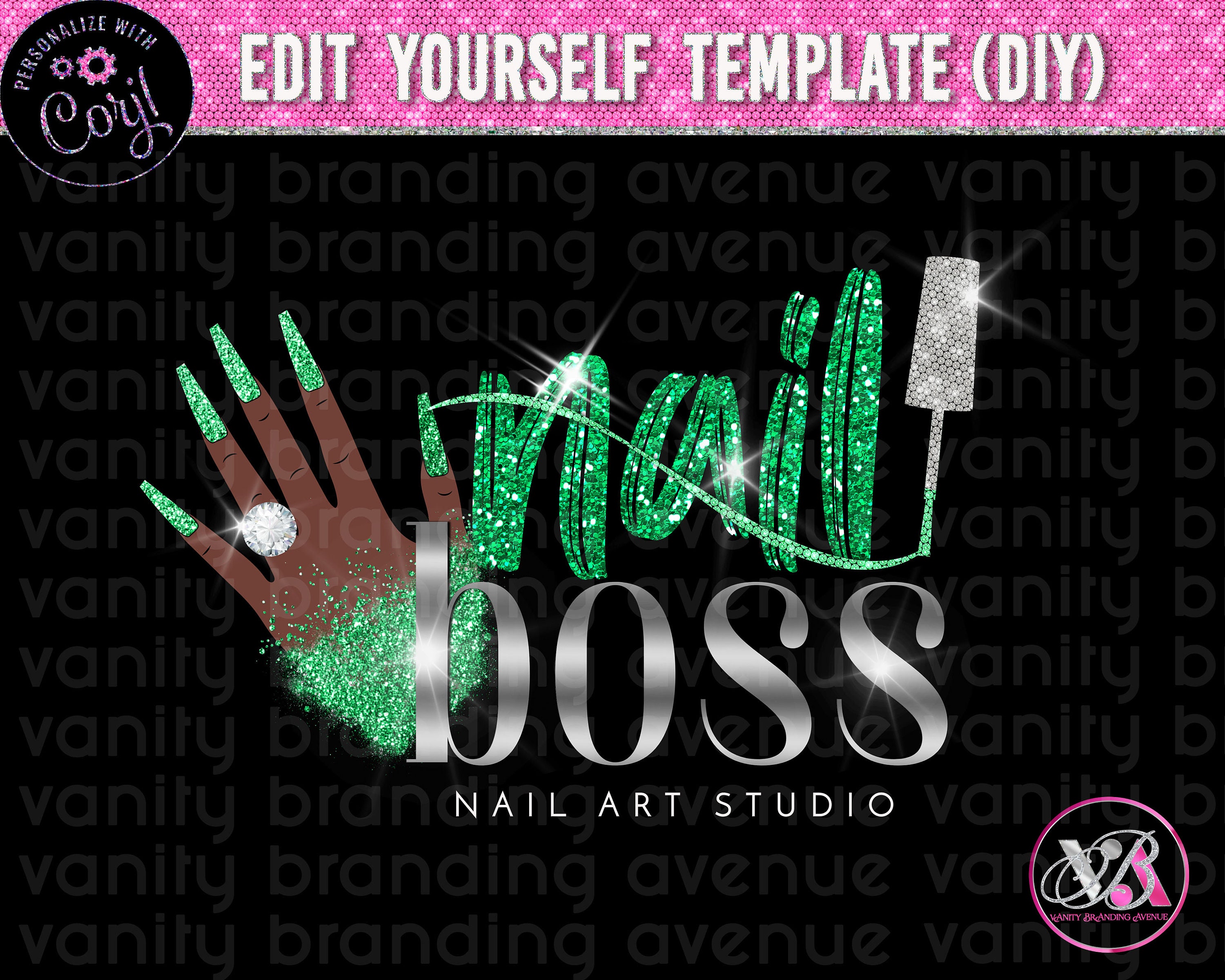 Nail Logo Design Nail Artist Logo Nail Artist Business Logo - Etsy