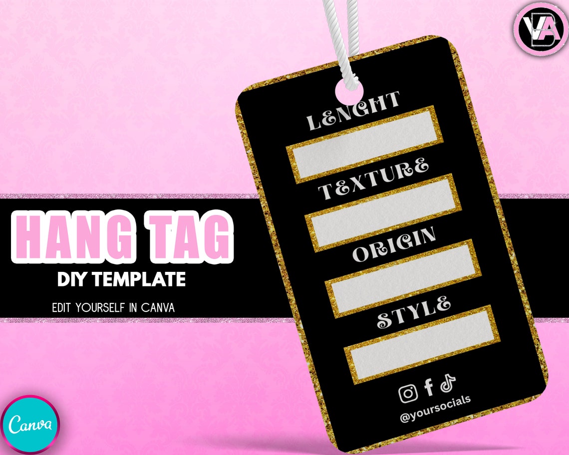 Bundle Wrap Hair Tag Hair Bundle Wrap Hair Hang Tag Hair - Etsy