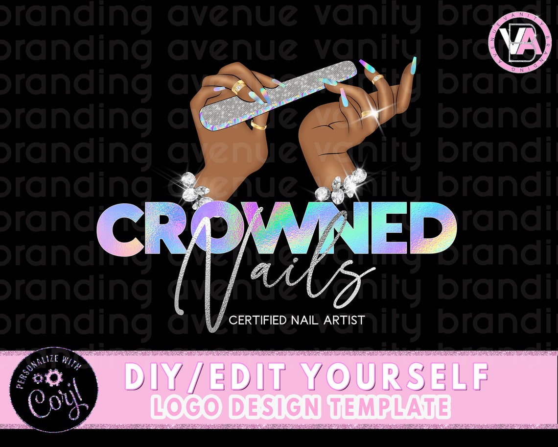 Nail Technician Logo Nail Artist Logo Nail Tech Logo Press - Etsy