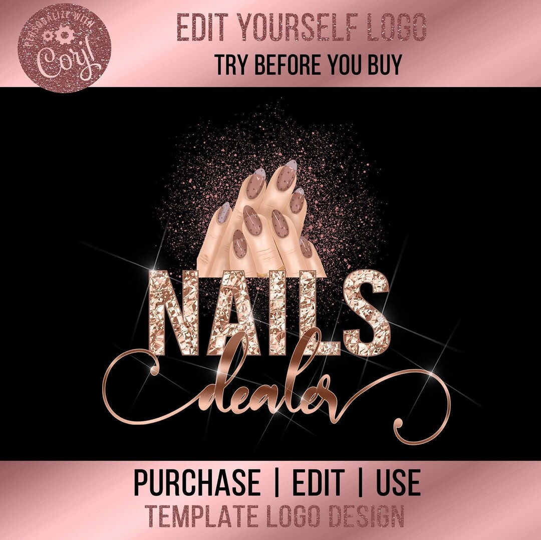 Nail Logo Nail Artist Logo Nails Logo Nail Logo Design - Etsy